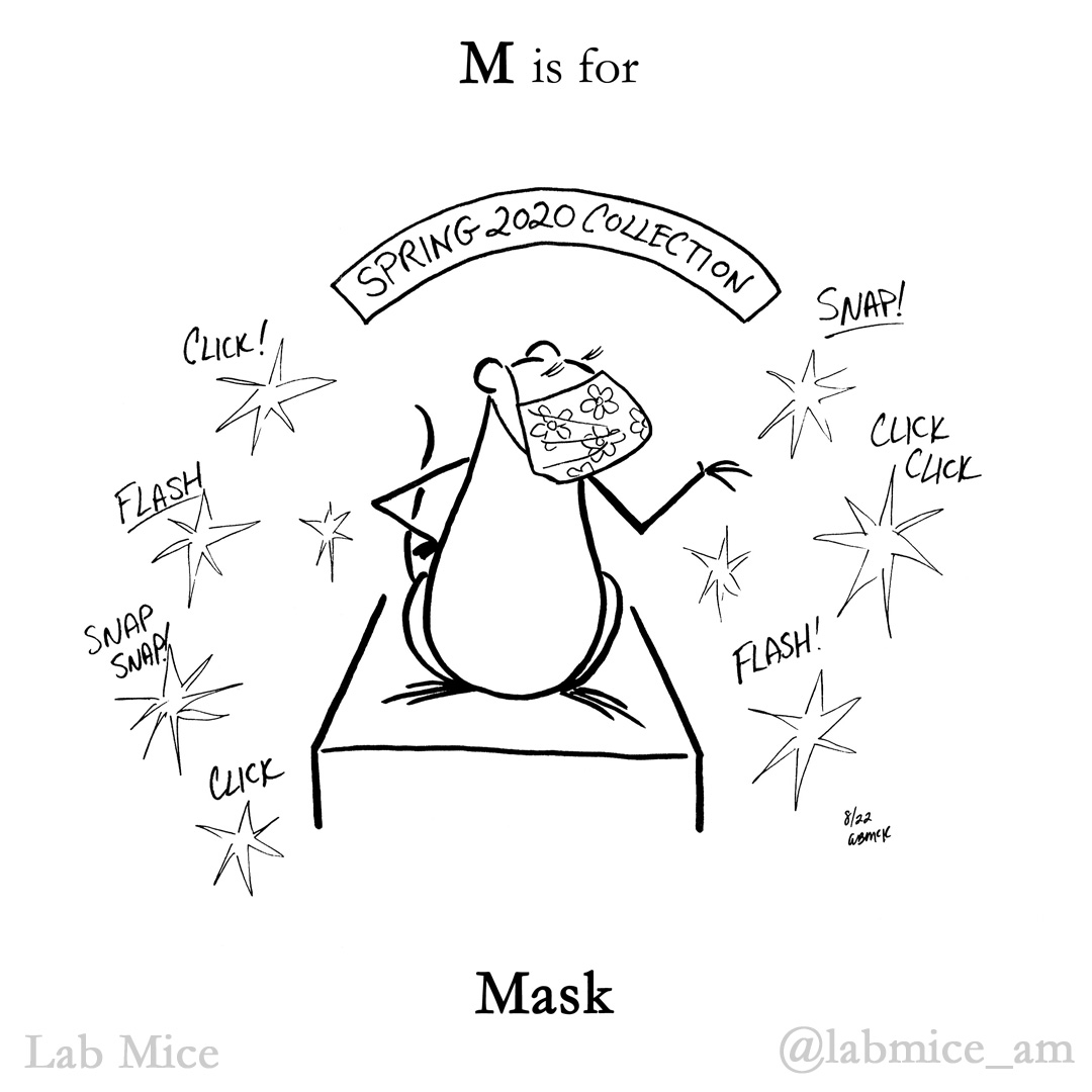 M is for Mask – Lab Mice