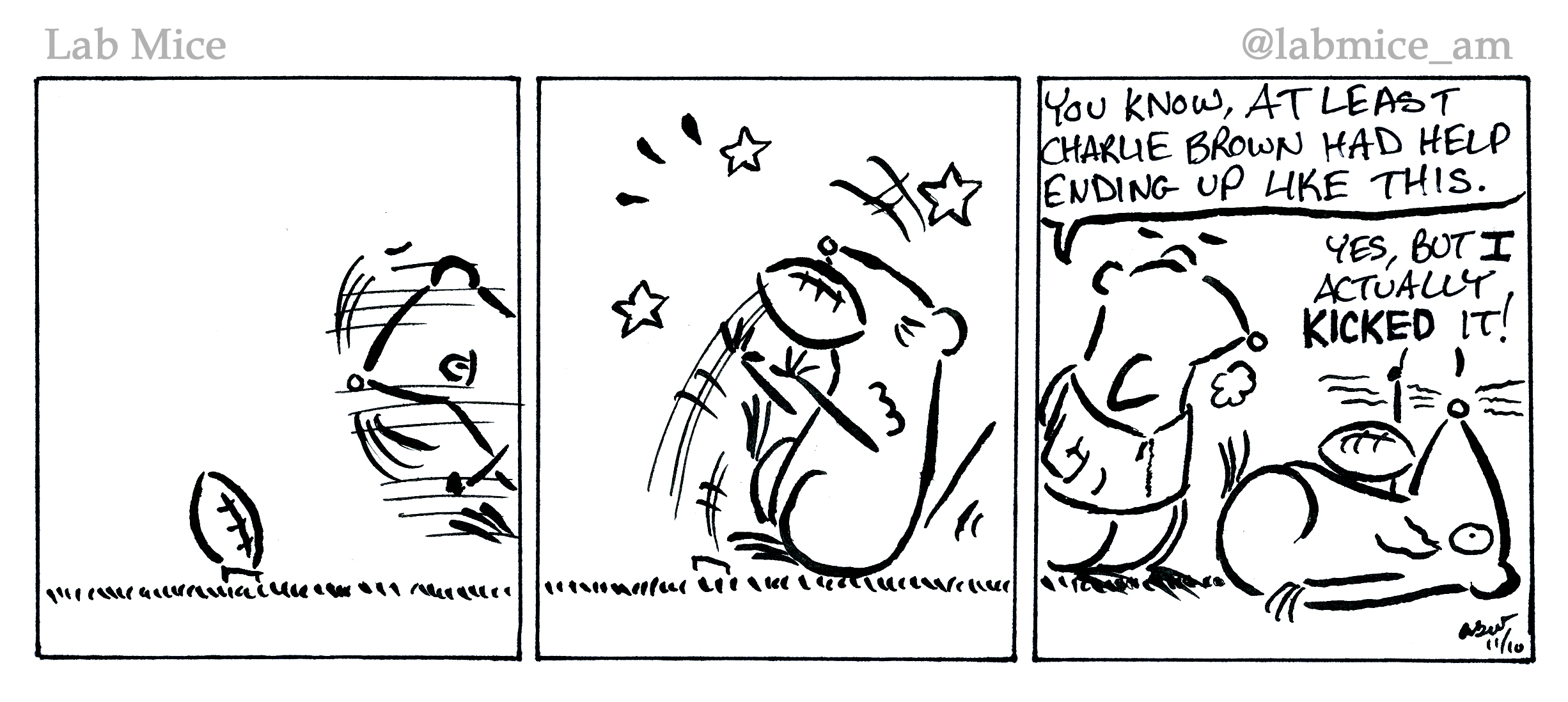 Charlie Brown Football – Lab Mice